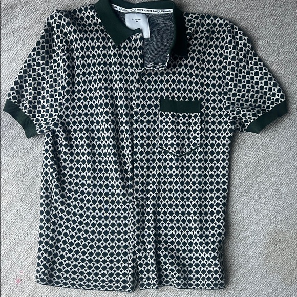 Percival | Shirts | Mens Black And White Geometric Pattern Shirt | Poshmark